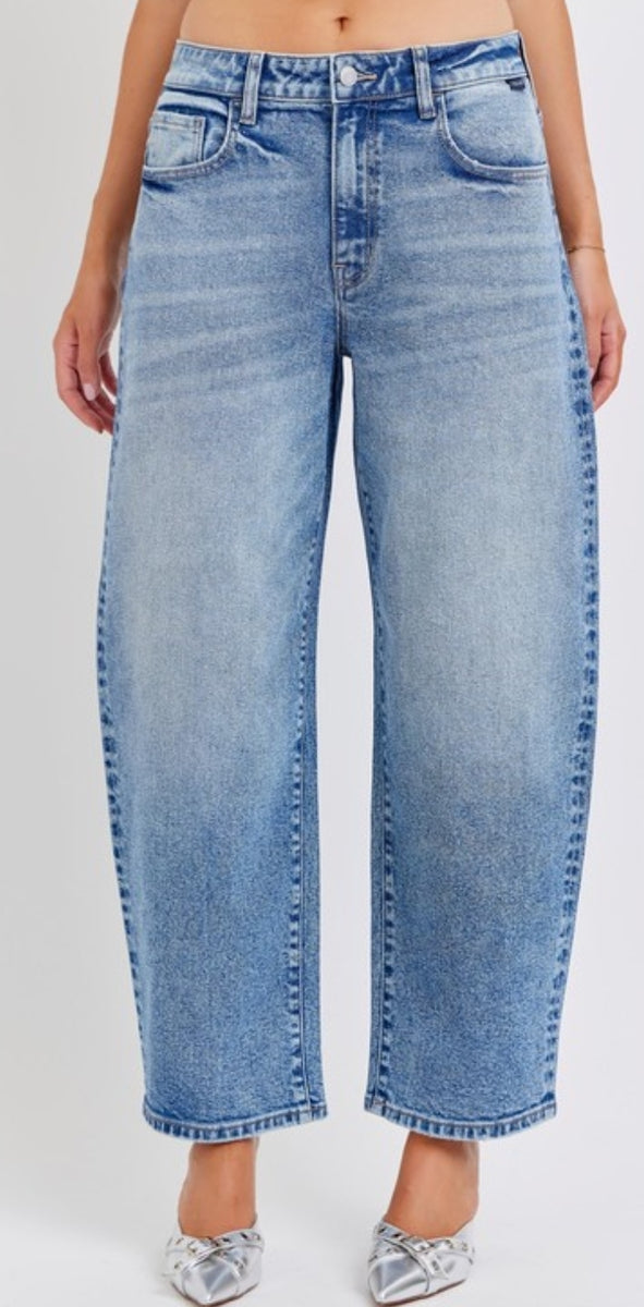 Barrel Legs Jeans (Blue) | Fitz Clothing